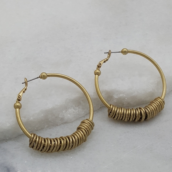 Jewelry | Brass Hoops With Loops | Poshmark